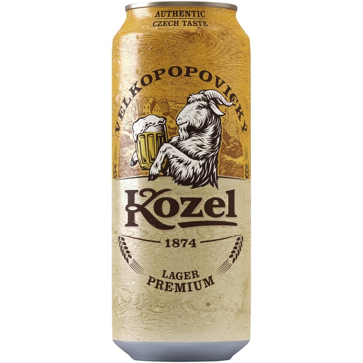 Bere blonda Kozel Premium, doza, 24 x 0.5l - eMAG.ro