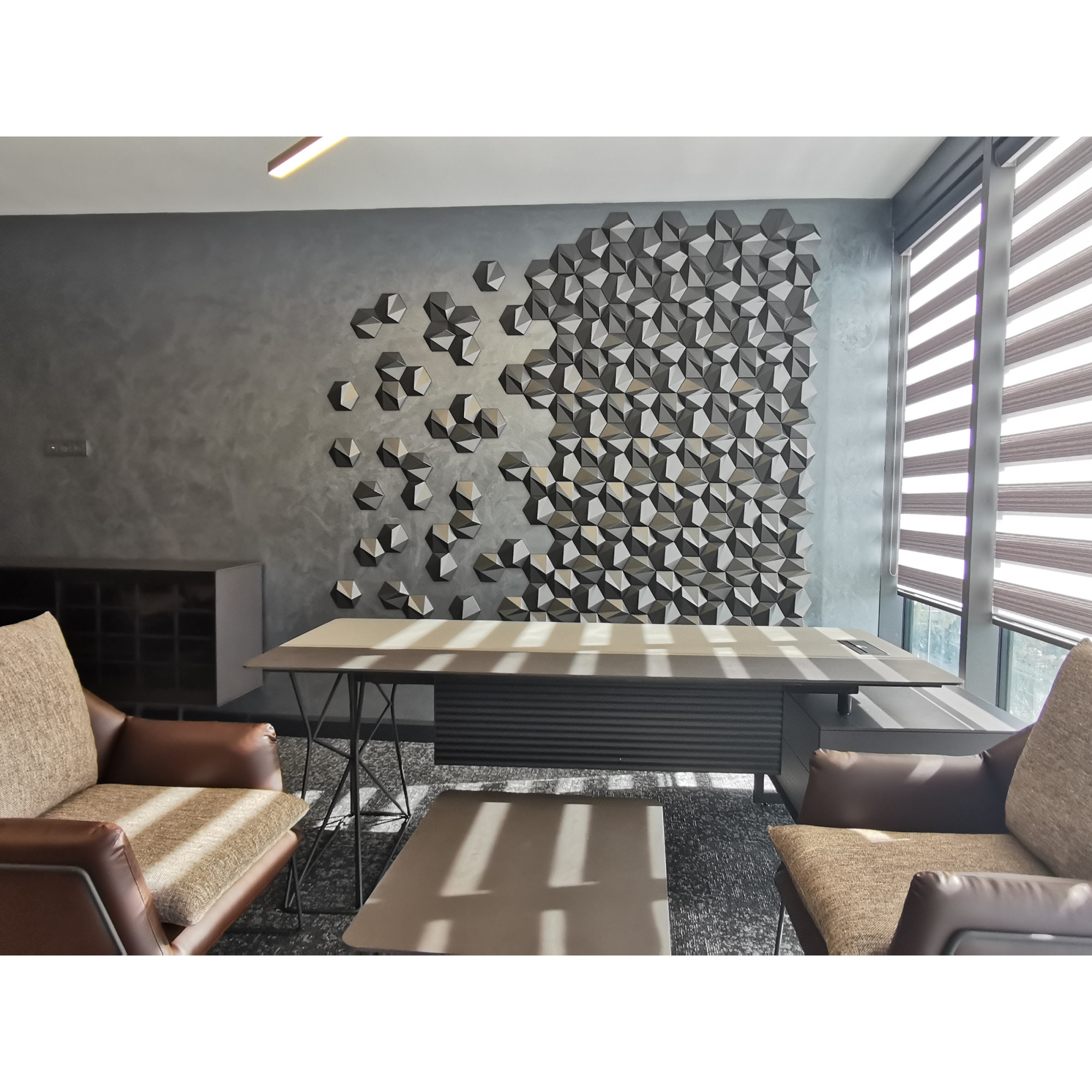 Panou decorativ pentru perete model ZETA, 3D Wall panou pentru perete ...