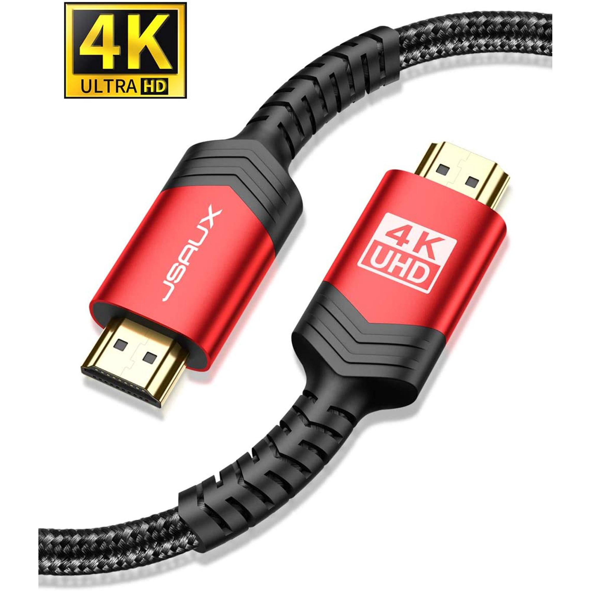 Cablu premium HDMI 4K, 2m, mufa aluminiu anti-rupere, Jsaux - eMAG.ro
