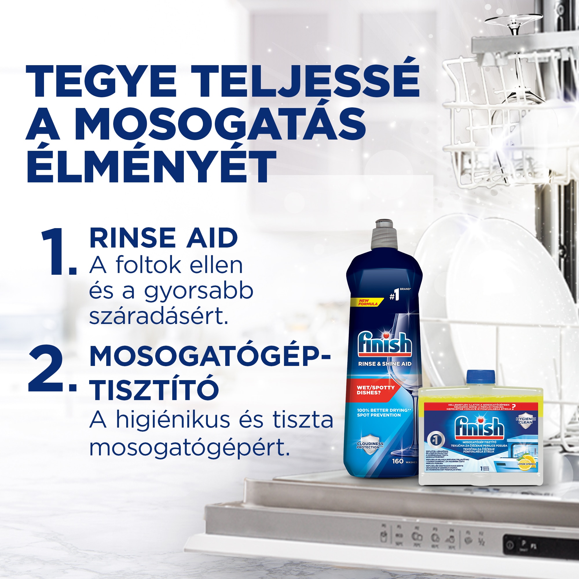 Finish Powerball Quantum All in 1 mosogatógép-kapszula, Regular, 72 db ...