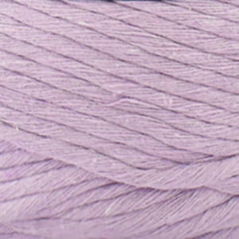 Fir textil Twisted Macrame, Yarnart, 4 mm, Bumbac/Viscoza, Mov lavanda ...