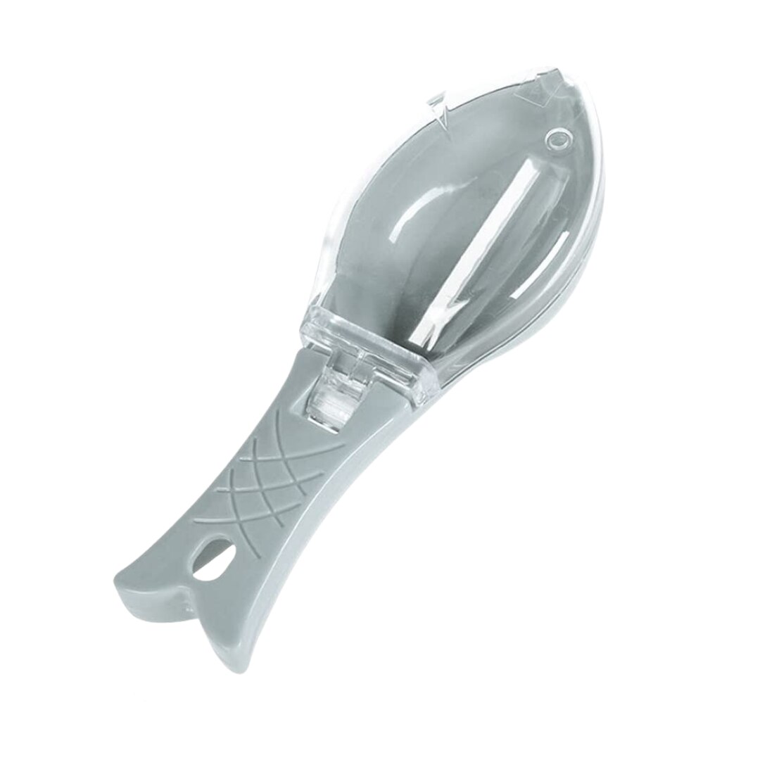 Dispozitiv pentru curatat solzii de peste, cu capac, forma de peste ...