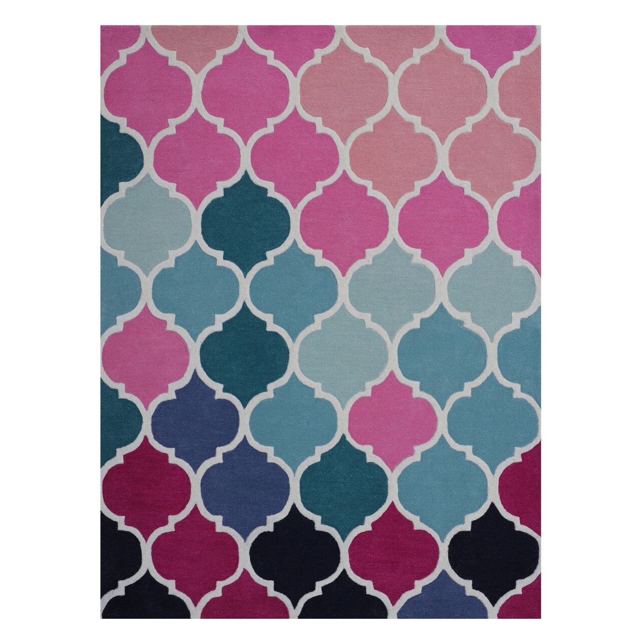 Covor Colors Bedora, 100x200 cm, 100% lana, multicolor, finisat manual ...