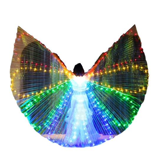Aripi de dans fluture DacEnergy©, de copii, pentru spectacol, cu Led ...