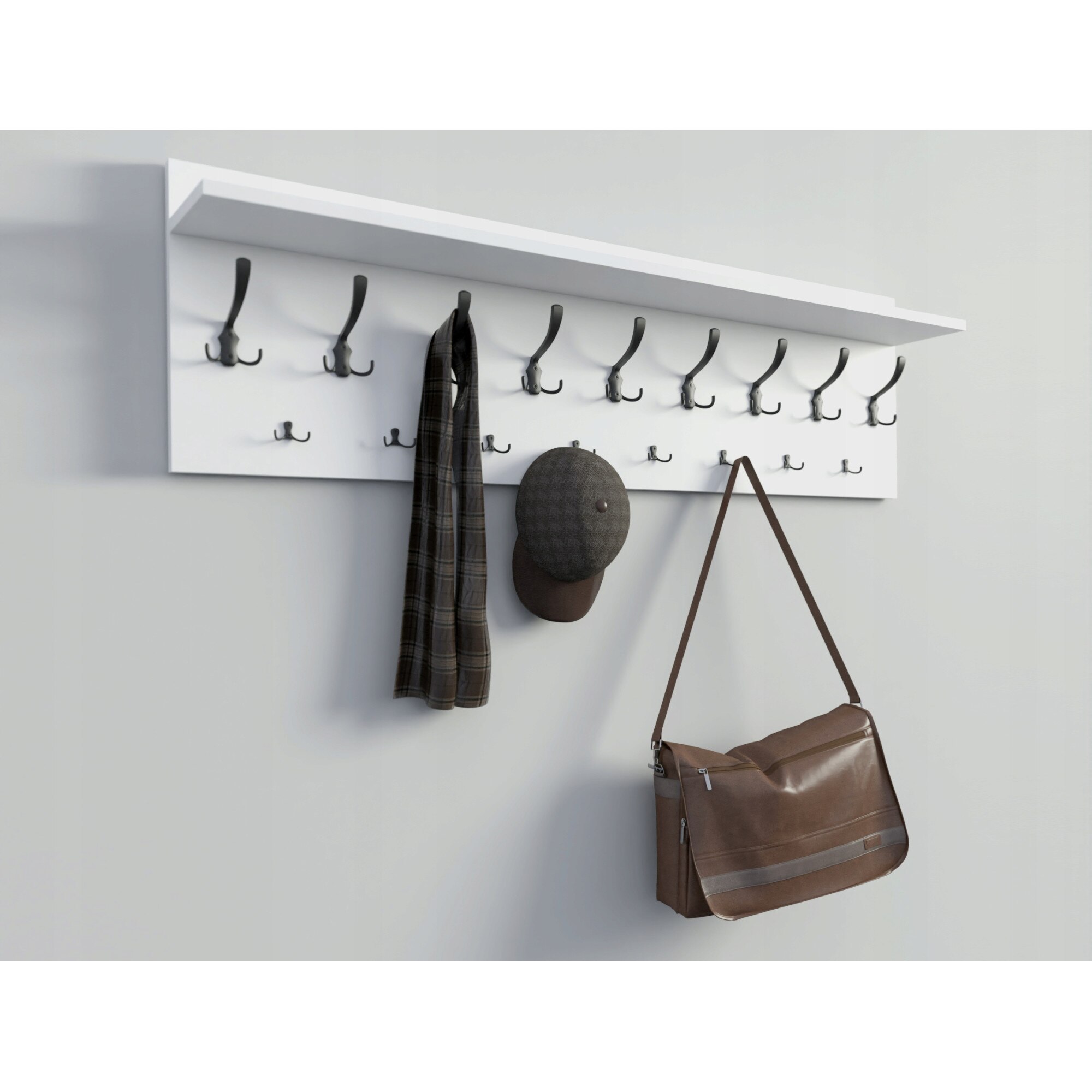 Cuier, 140 cm, PAL, Alb - eMAG.ro