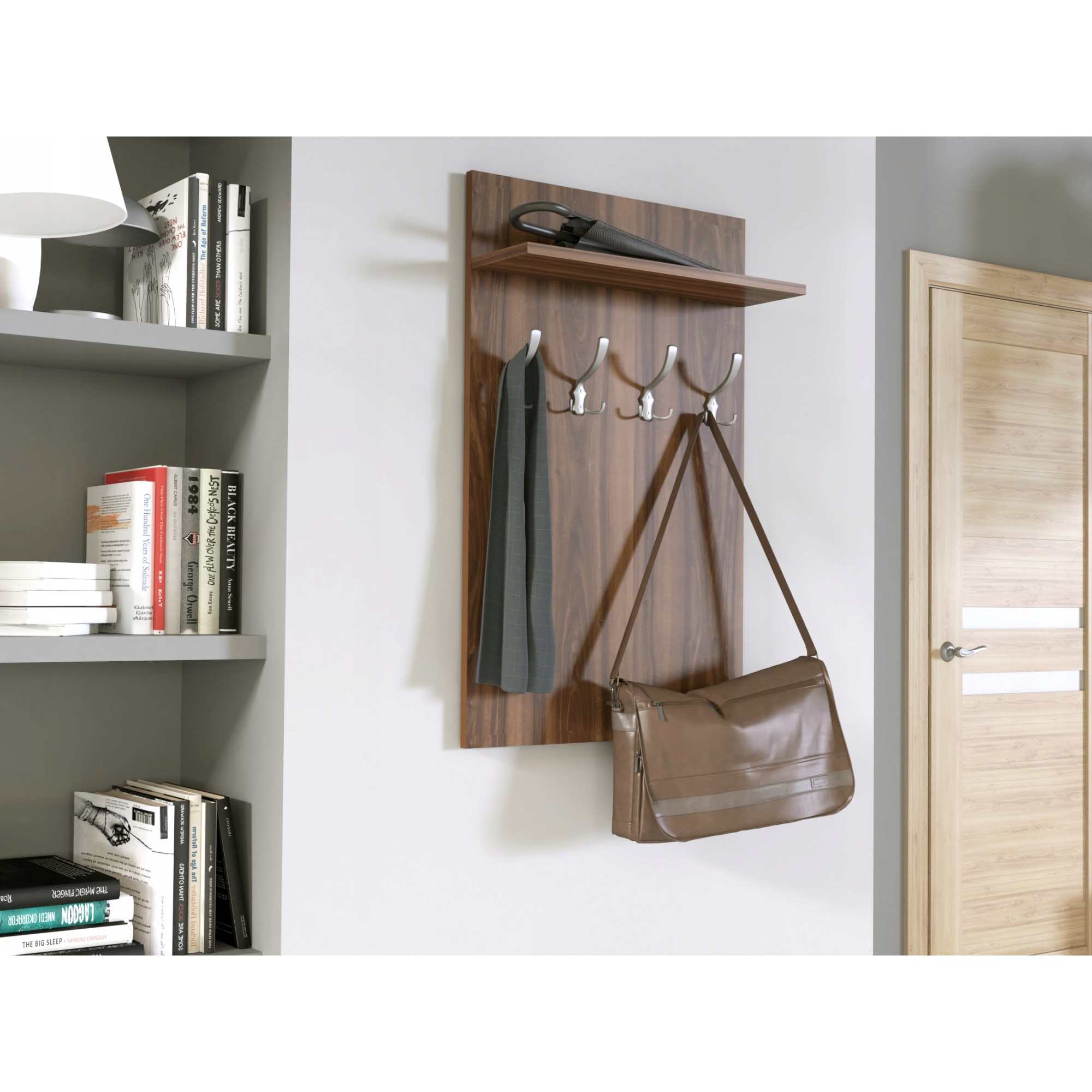 Cuier de perete, PAL, 100 x 60cm, Nuc - eMAG.ro