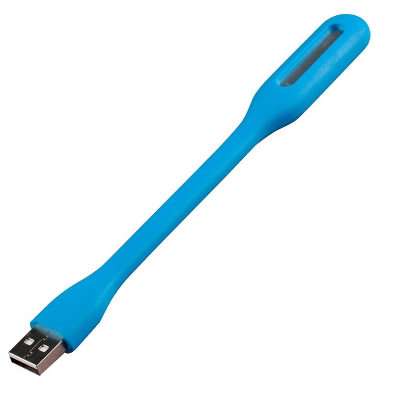 Lampa USB 6 Led-uri, silicon flexibil, culoare albastru - eMAG.ro