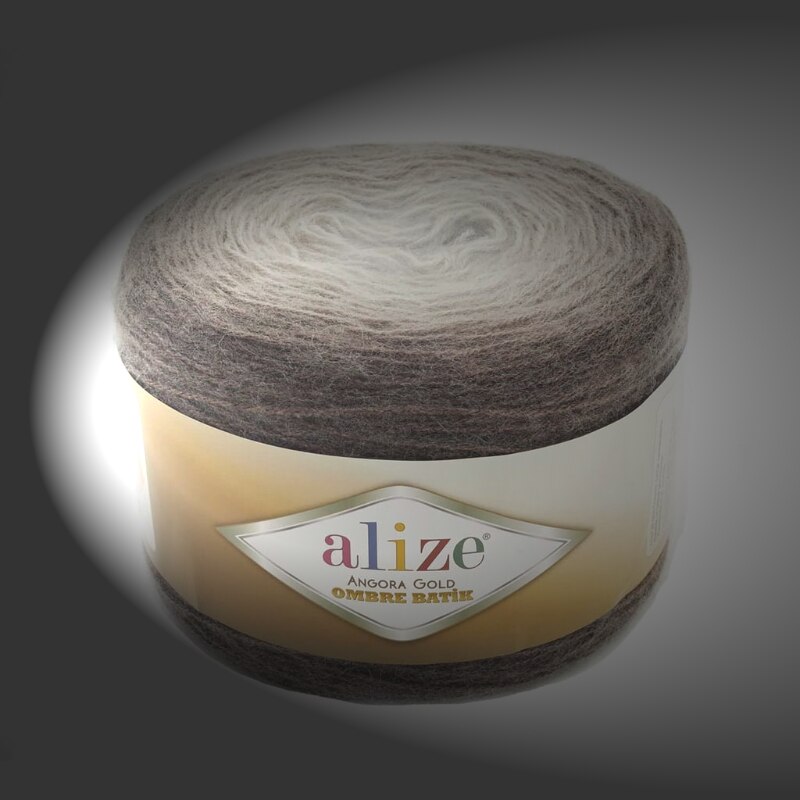 Fir textil Angora Gold Ombre, Alize, Lana/Acril, 825m, Maro/Bej - eMAG.ro