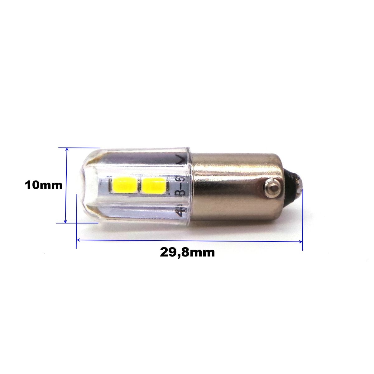 Set 2 becuri auto LED motoLEDy, BA9S, T4W, 12V, CANBUS, 350lm, Alb ...