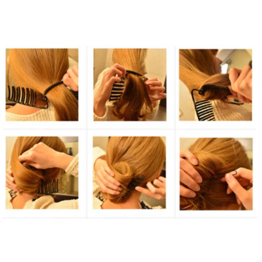 Accesoriu modelator pentru par, tip piaptan, CRM, negru - eMAG.ro