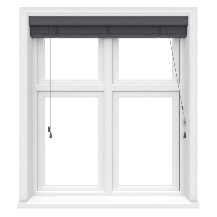 Jaluzele orizontale din lemn, 75x120 cm, latime lamela 5 cm, cu snur ...