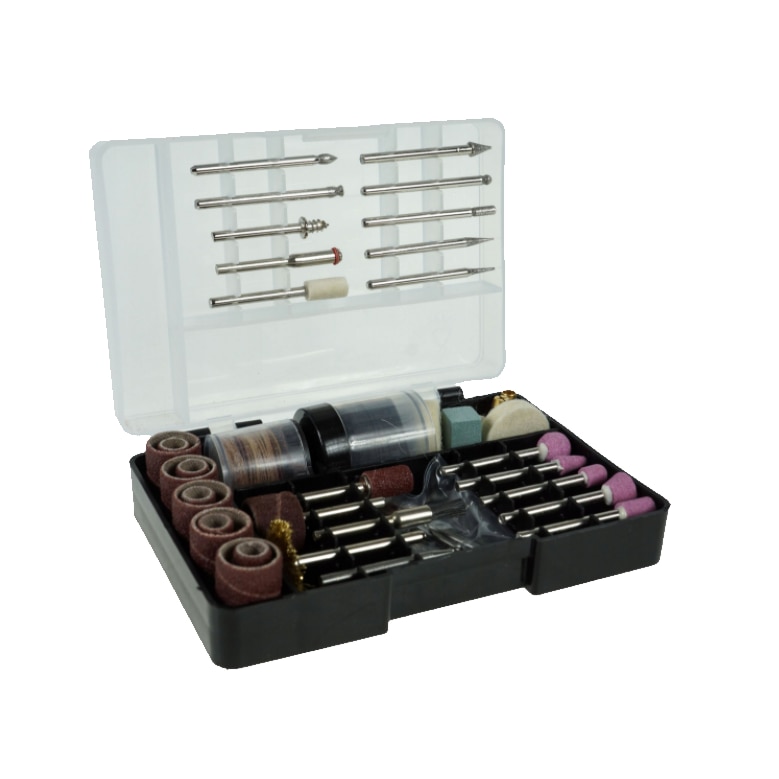 Mini polizor, biax portabil cu accesorii 126 piese, 200 W Black - eMAG.ro