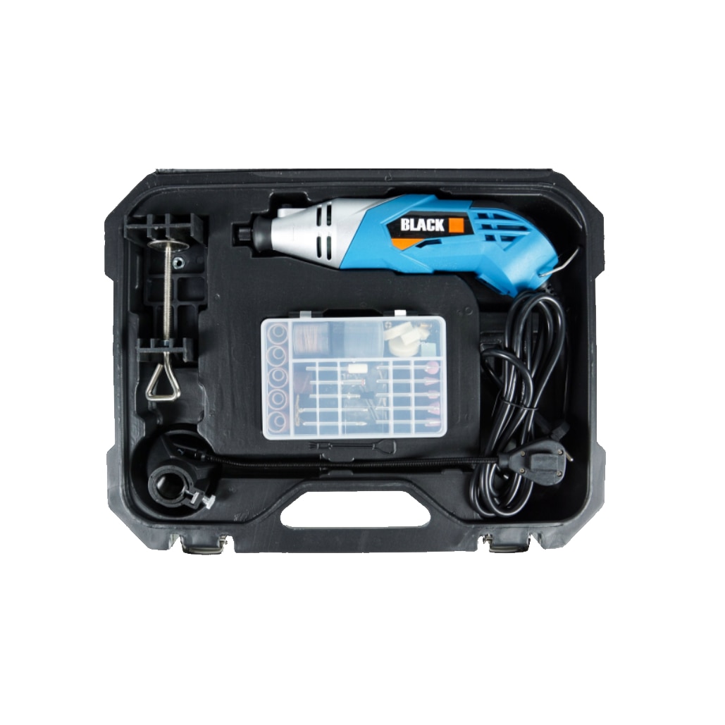 Mini polizor, biax portabil cu accesorii 126 piese, 200 W Black - eMAG.ro