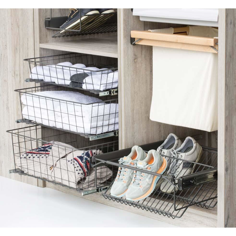 Cos din sarma cu glisiere Stolmet, Prestige, Metal, Ajustabil, 50 x 15 ...