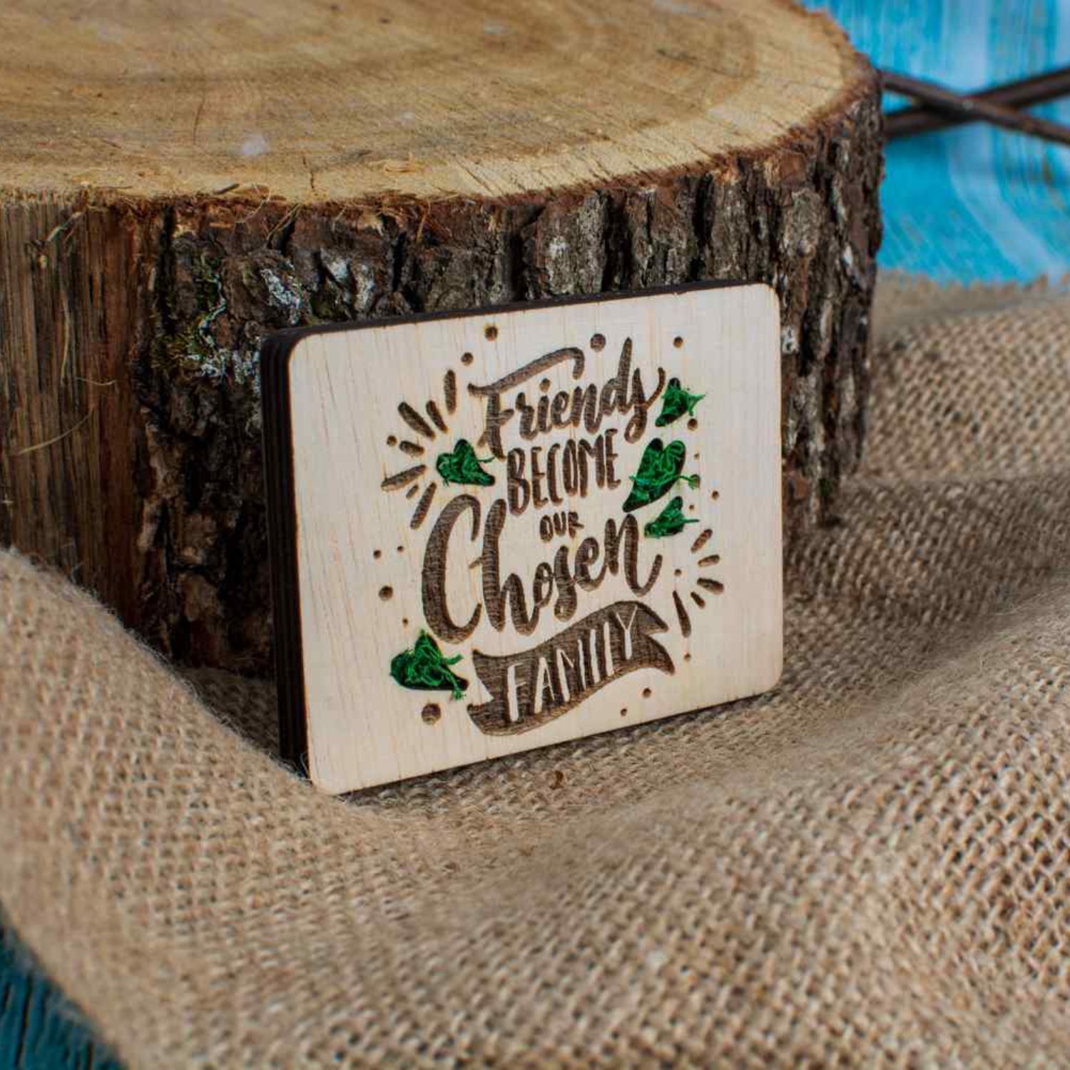 Decor Pretenii devin Familie Personalizat HH1547 din lemn Personalizat ...