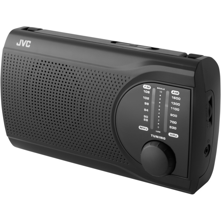 Radio JVC RA-E321B, tuner analogic FM/AM, mufa jack 3.5 mm pentru casti ...