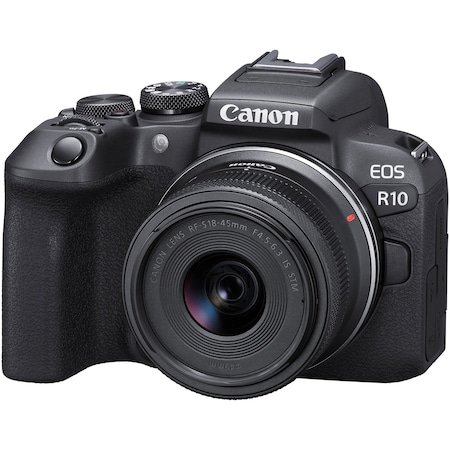 Aparat foto Mirrorless Canon EOS R10, 24.2MP, Negru + Obiectiv RF-S 18 ...