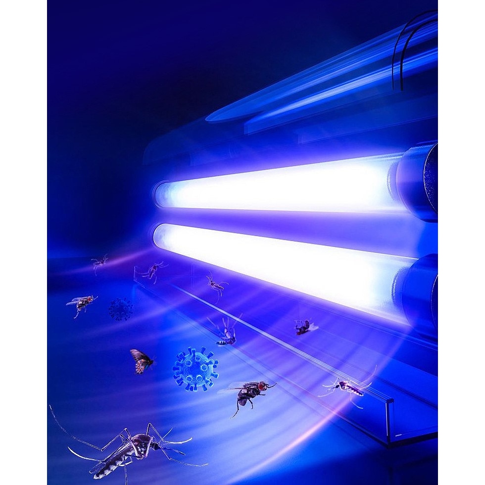 Aparat Anti Insecte cu Lumina UV Pest Killer, 40 W, 66 cm, Alb - eMAG.ro