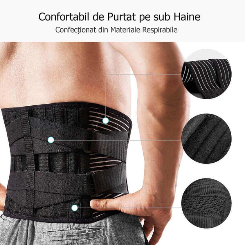 Centura lombara Better Posture Pro, Marimea XXL, Talie 110-140 cm ...