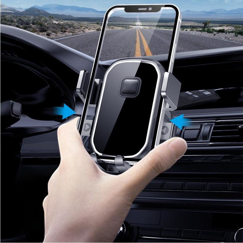 Suport telefon auto, Magelasi, ABS/Silicon, 12x6x5 cm, Rotire 360 ...