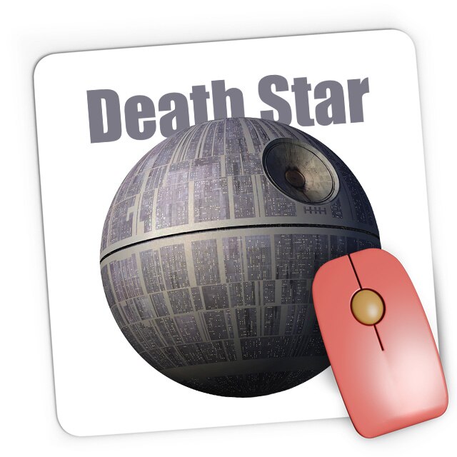 Mousepad Gaming Star Wars Death Star Planet Bad Alien Species, 21x19 cm ...