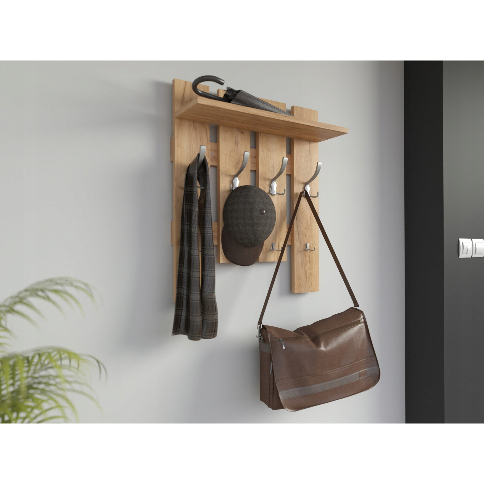 Cuier, PAL, Natural, 70 cm - eMAG.ro