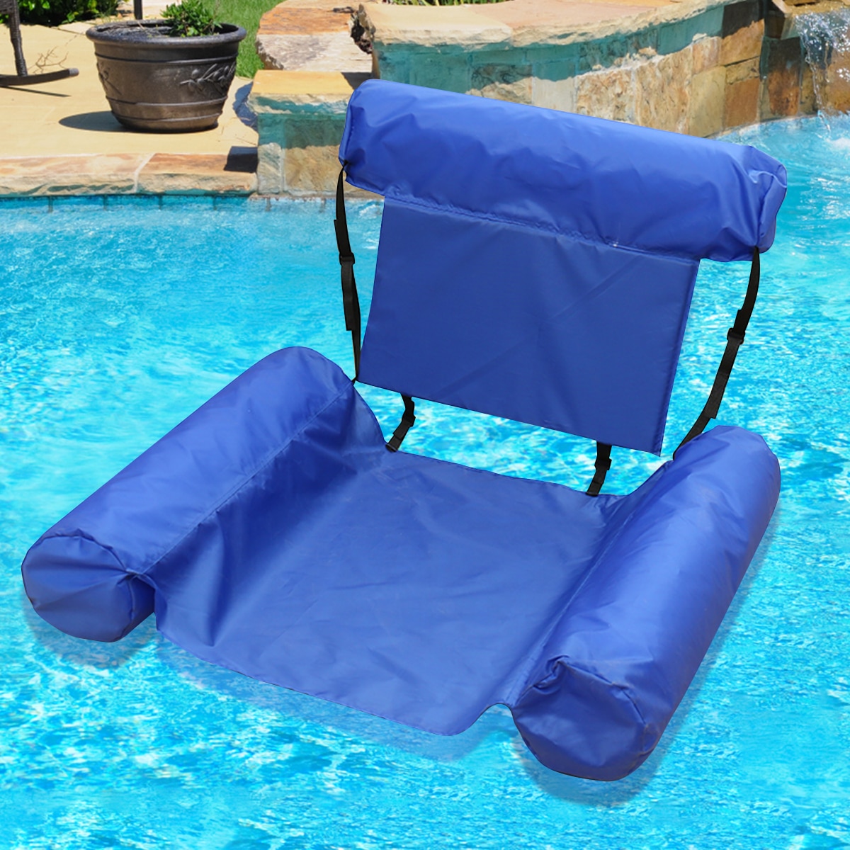 Scaun gonflabil, PVC, 120 x 100, Albastru - eMAG.ro