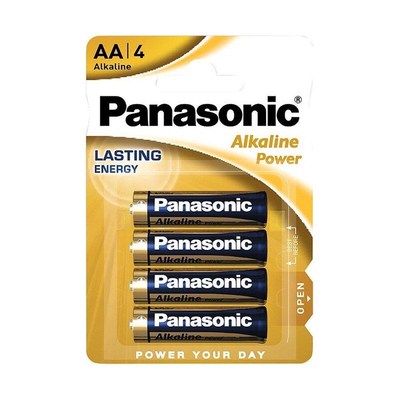 Set Baterii Alcaline Aa, R6, Panasonic Alkaline Power, 1,5 V, Blister 4 ...