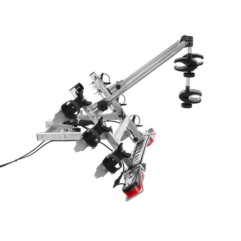 Platforma de bagaje pentru 4 biciclete, Aguri, Cruiser 4 Silver, 13pini ...