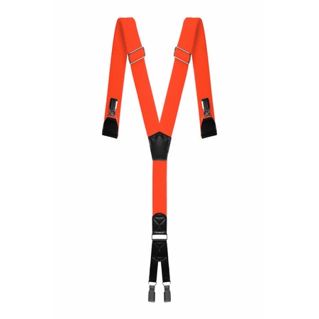Bretele pantaloni pentru barbati, neon portocaliu, SZEL-26-22 - eMAG.ro
