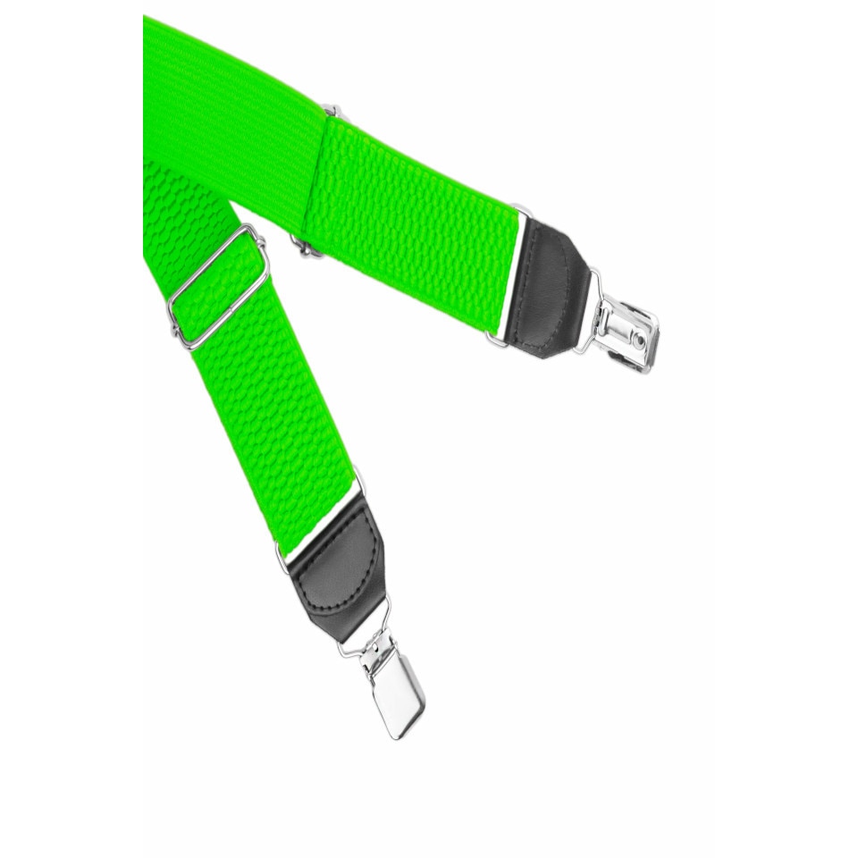 Bretele pantaloni pentru barbati, neon verde SZEL-26-20 - eMAG.ro