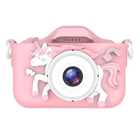 Camera foto/video pentru copii, model Unicorn, 5 jocuri incluse, camera ...