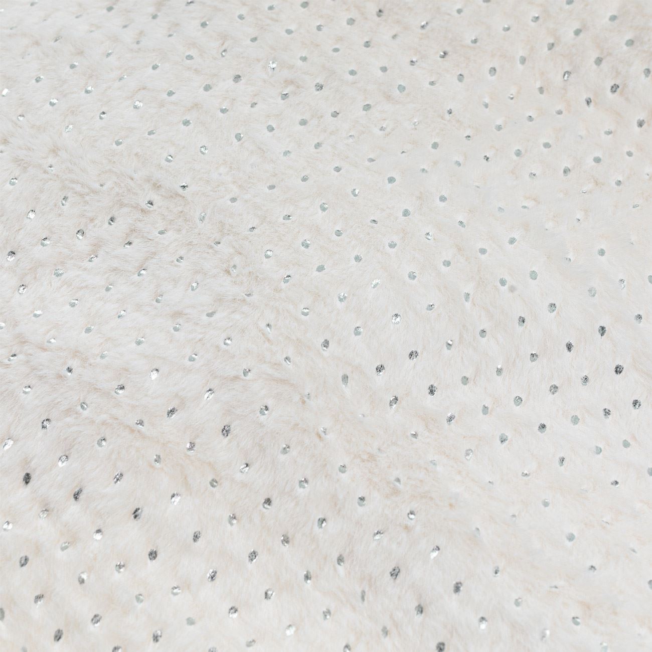 Fular alb de iarna Dots, 25 cm - eMAG.ro