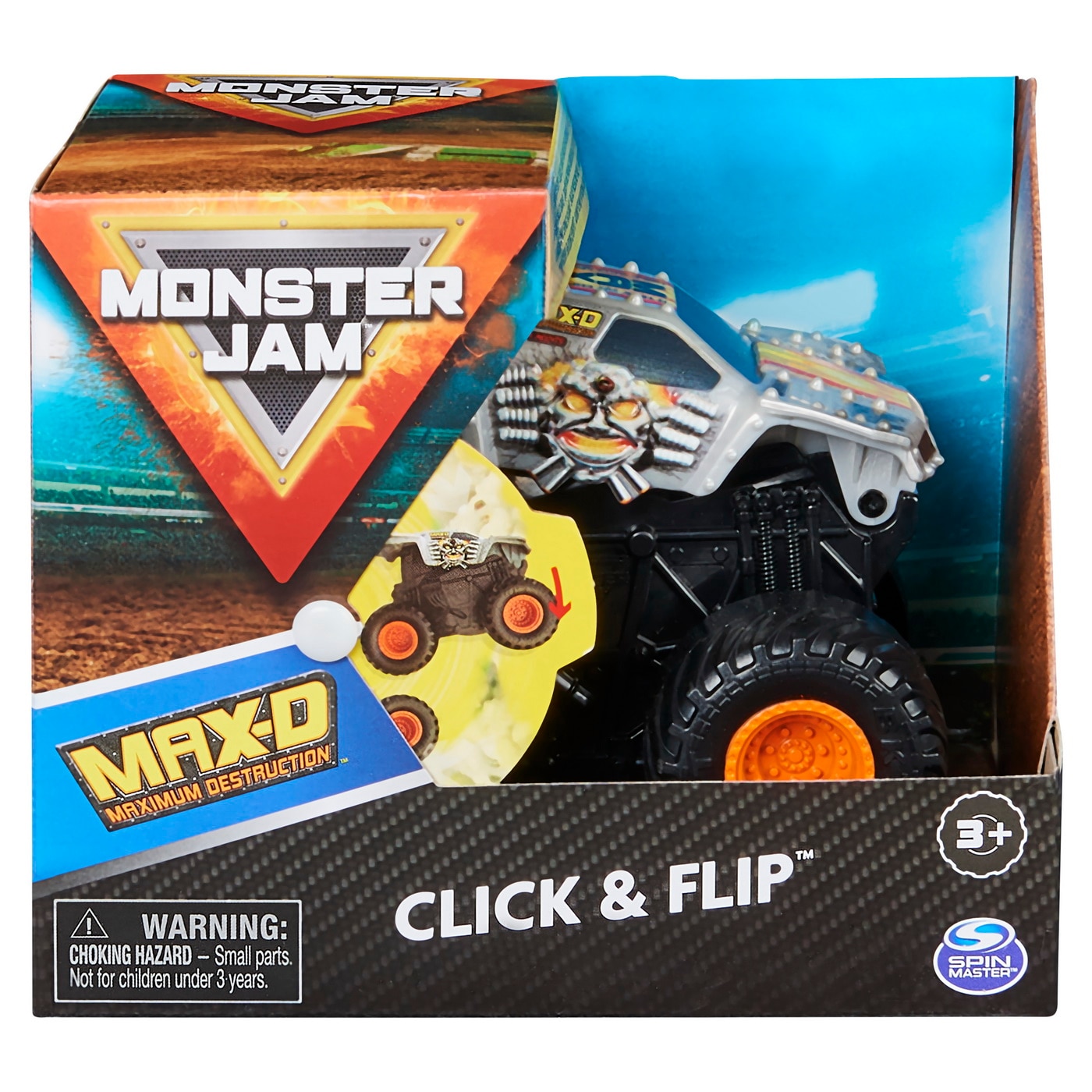 Monster Jam Click Flip Car – Max-D, 1:43 - eMAG.hu