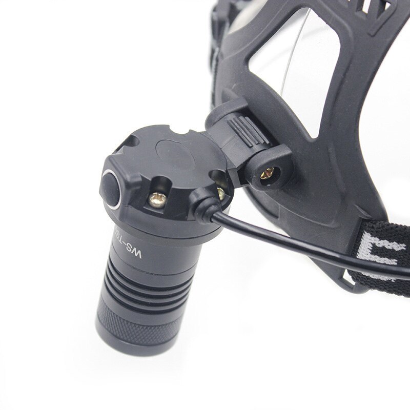 Челно фенерче MRG MTS08, акумулаторно, SMD T6, увеличение, алуминий ...