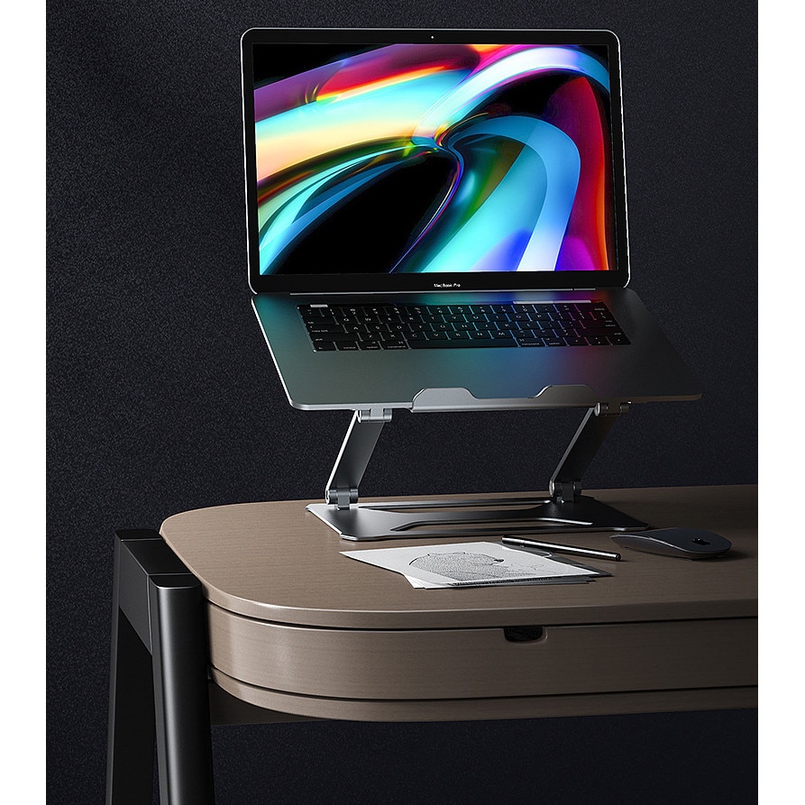 Laptop állvány alumínium MTP laptophoz, állítható magasságú és ...
