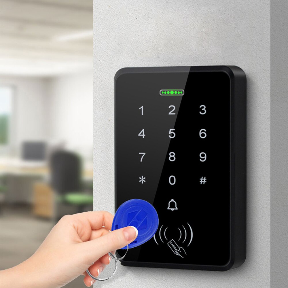 Sistem de control acces usa, Tastatura RFID, Cititor carduri, Negru ...