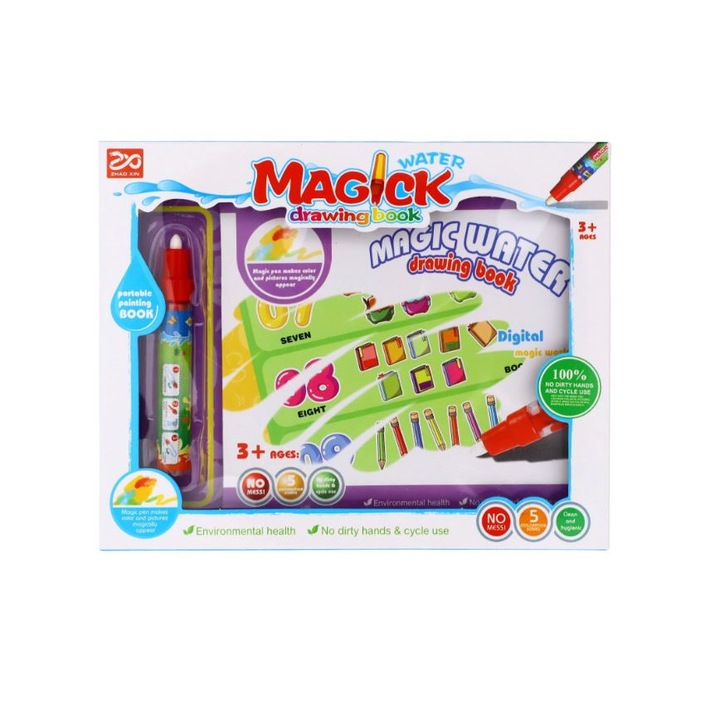 Set creatie, Deseneaza cu apa, Insecte Multicolor - eMAG.ro