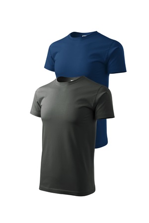 Set 2 tricouri de barbati, Malfini, Bassic New, M, Gri ardezie/Midnight ...