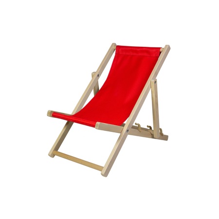 Sezlong pentru copii din lemn de fag, pliabil, reglaj spatar in 3 ...