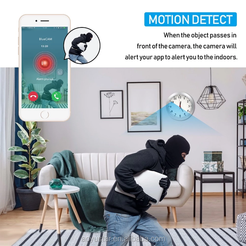 Camera Spion WIFI, TSS-CPG01 Ascunsa in Ceas de Perete, 5MP, Full HD ...