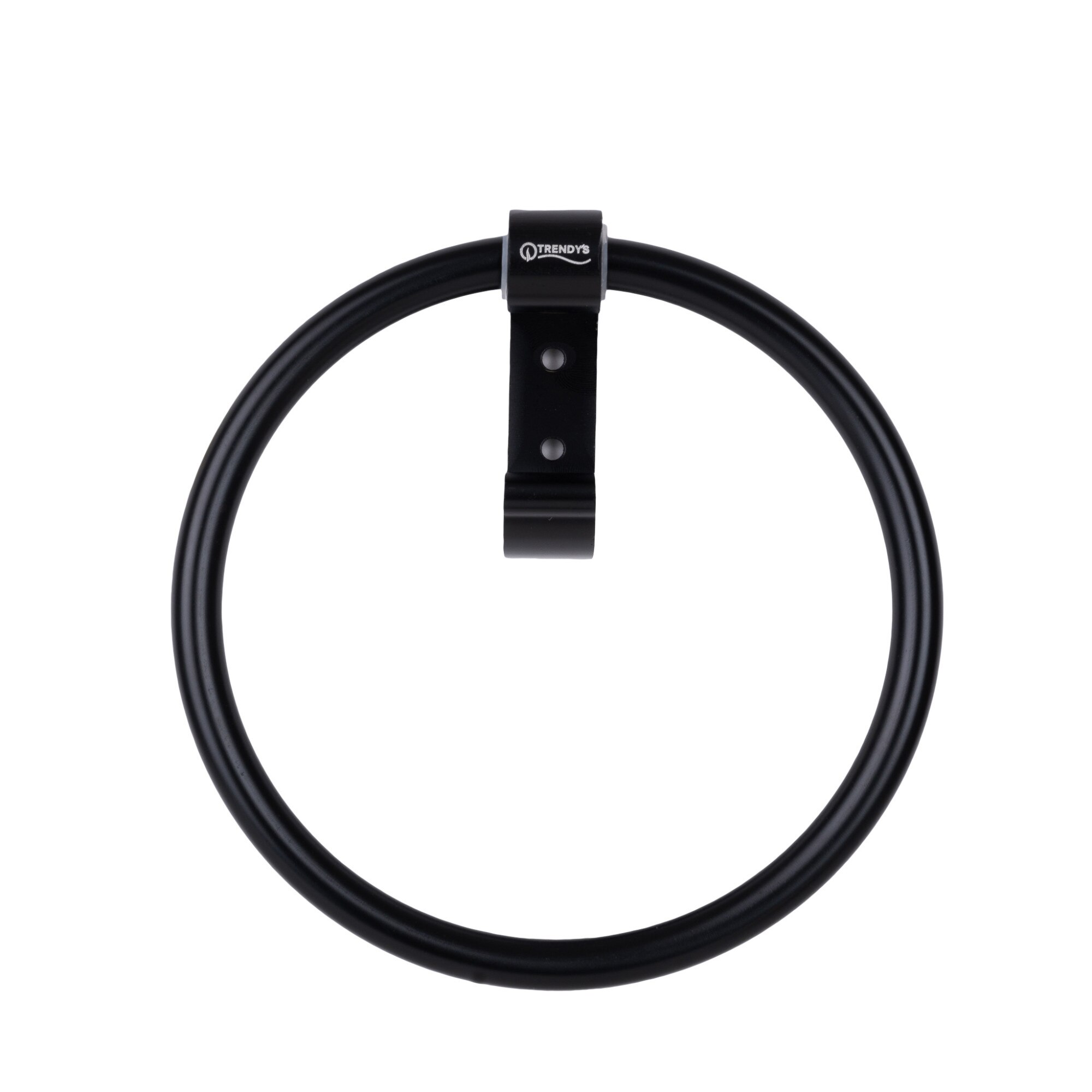 Suport prosop tip inel, prindere pe perete, negru mat 17cm X 7cm - eMAG.ro