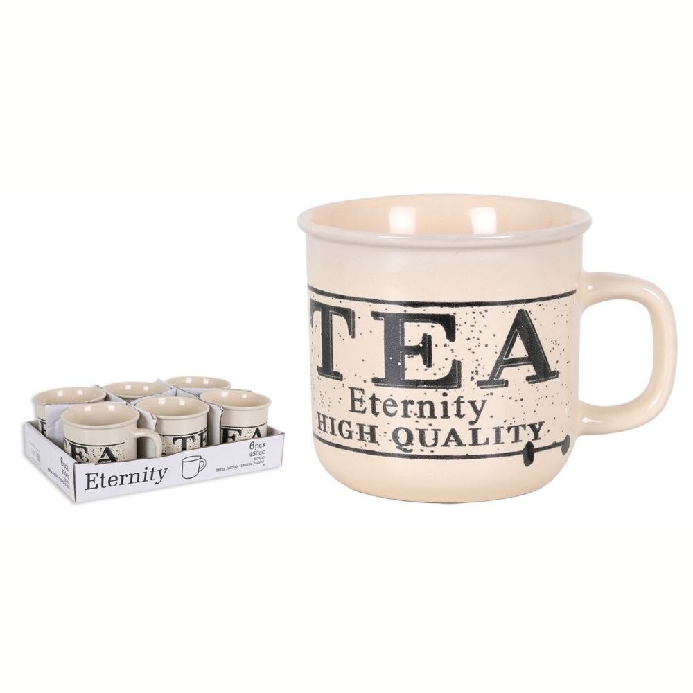 Голяма керамична чаша Eternity Tea, 450 мл - eMAG.bg