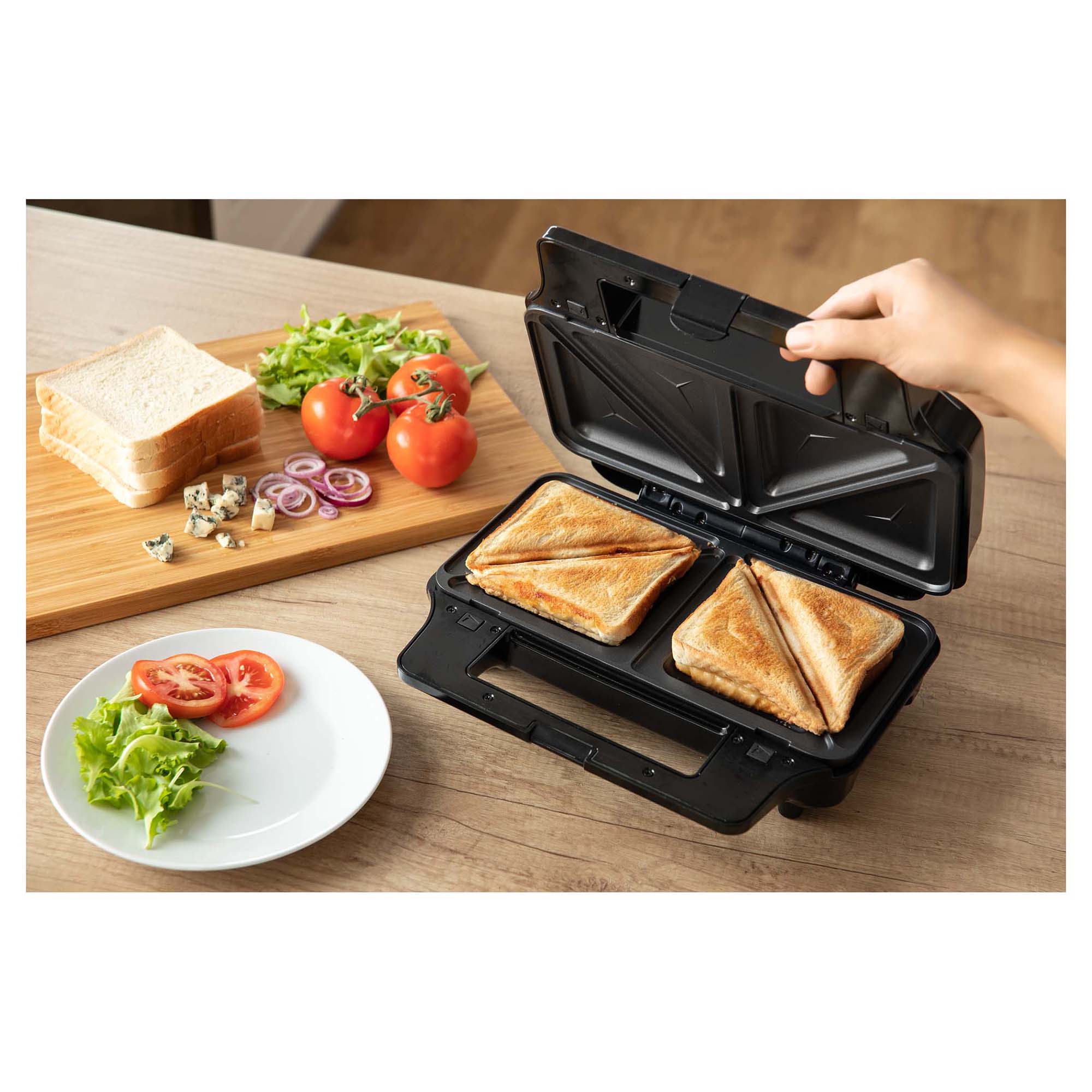 Dispozitiv pentru sandvisuri 4 in 1, Sencor, 900 W, 295 x 260 x 110 mm ...