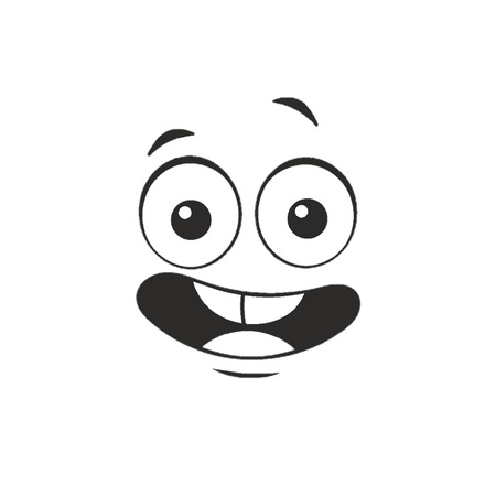 Sticker decorativ modern pentru bucatarie si frigider, fata zambitoare ...