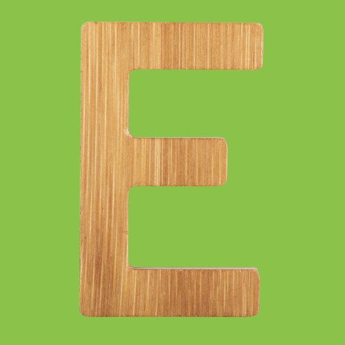 Litera decorativa E, Small Foot Design, Bambus, Maro - eMAG.ro
