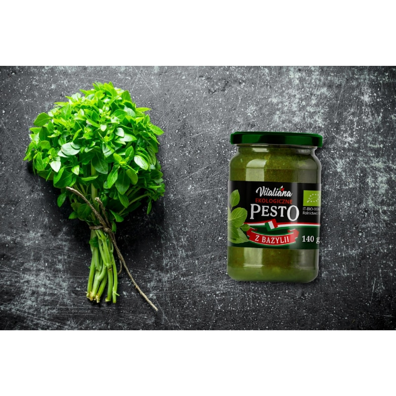 Sos pesto de busuioc Vitaliana, 140g - eMAG.ro