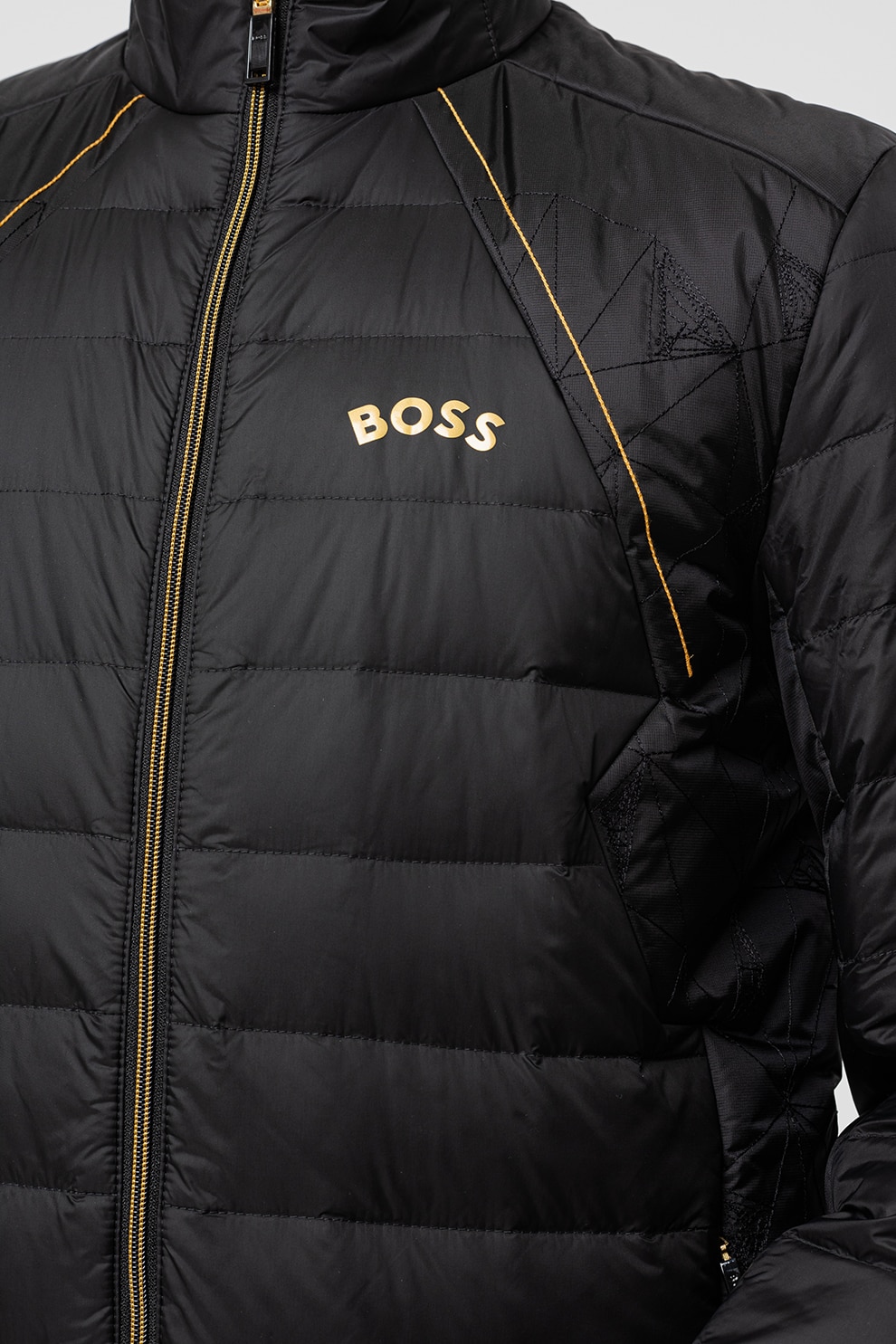 BOSS, Geaca matlasata cu umplutura de puf Sarek, Negru, XL - eMAG.ro