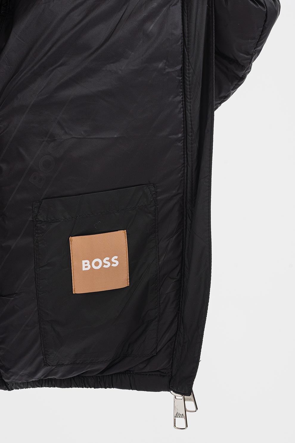 BOSS, Geaca regular fit rezistenta la apa Paflaffy, Negru, 34 - eMAG.ro