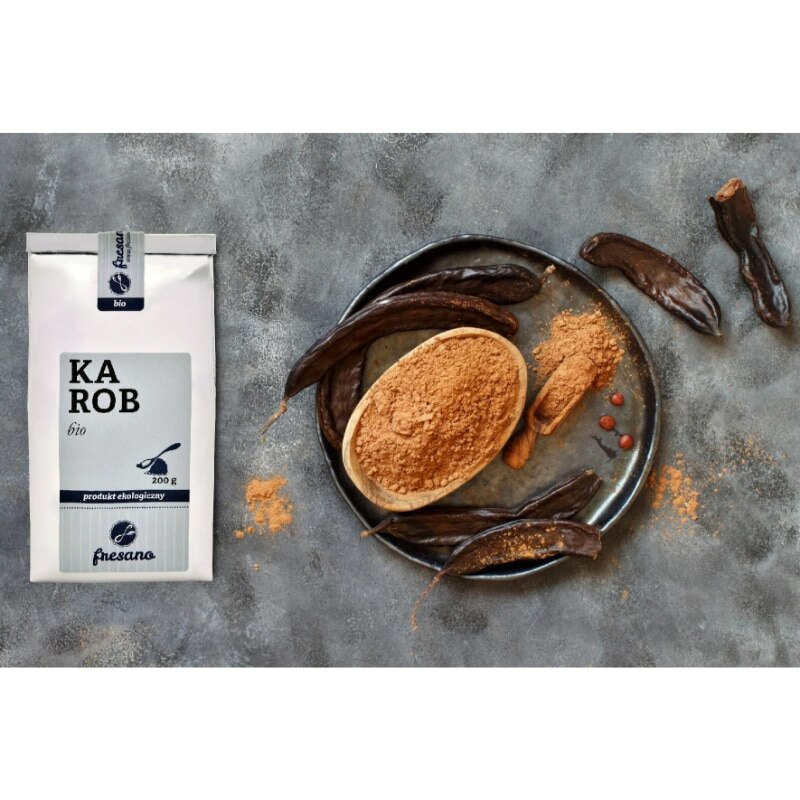 Pudra de roscove Fresano Karob, Bio, 200g - eMAG.ro